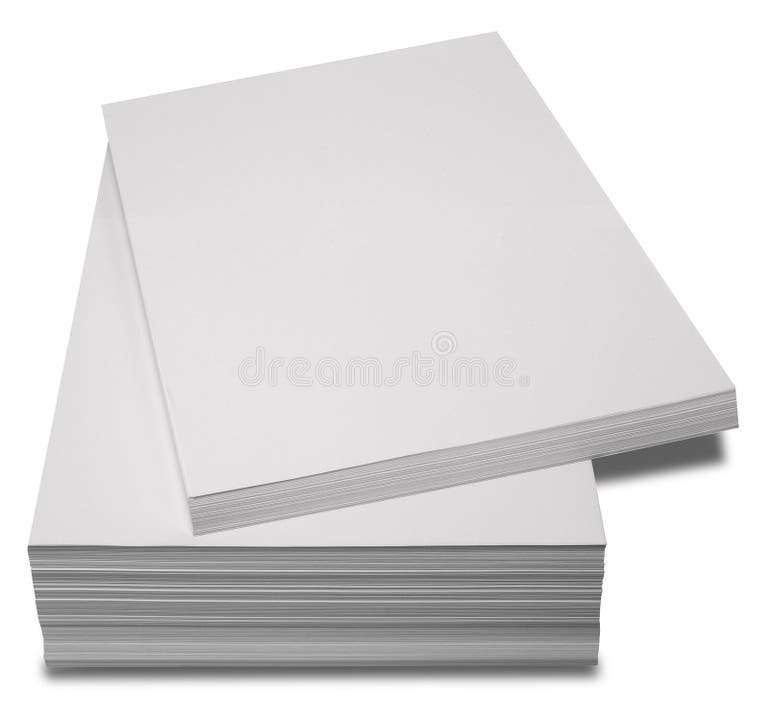 Stack of paper stock photo. Image of isolated, document - 18357430