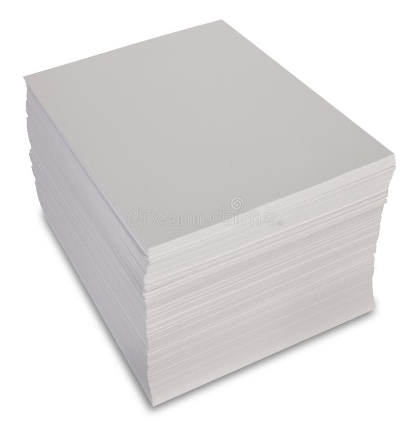 Stack of paper stock photo. Image of papers, copy, ready - 18363682