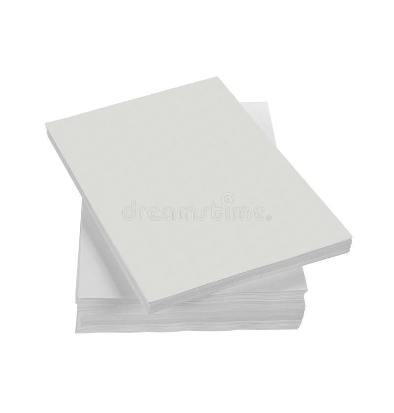 Stack of paper stock photo. Image of isolated, document - 18357430