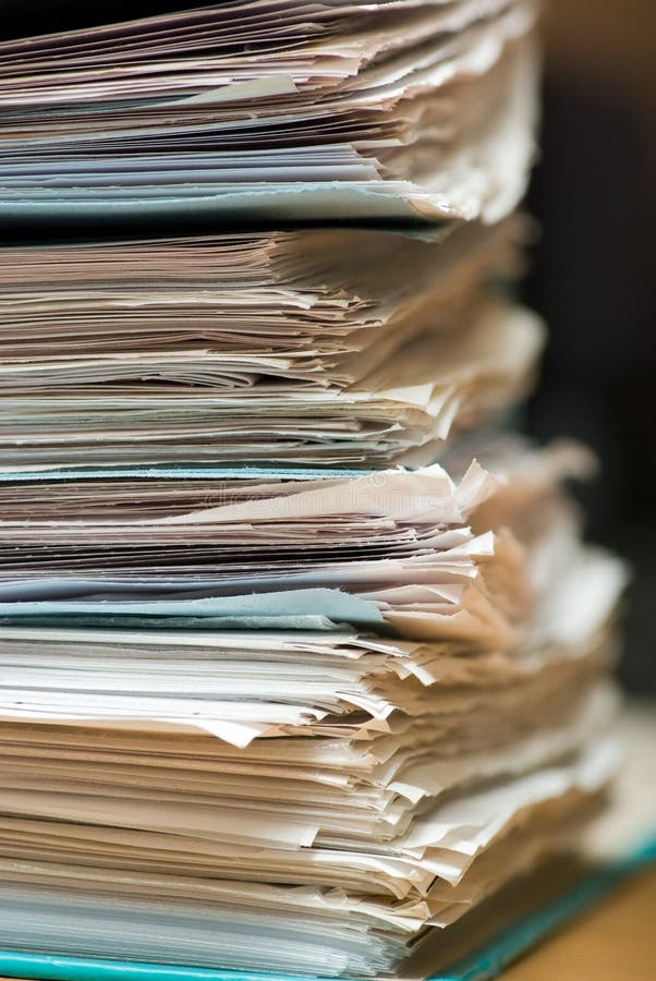 Stack paper stock image. Image of work, papers, stack - 5012941