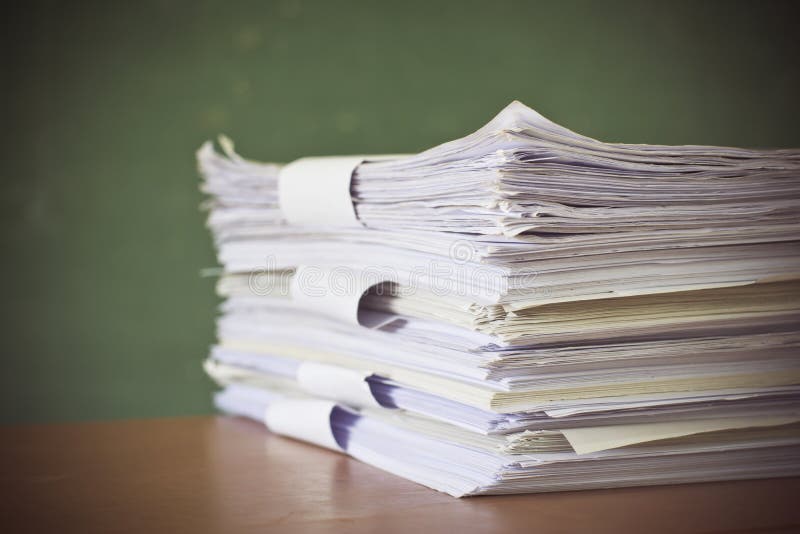 Stack of papers stock photo. Image of files, close, binder - 2033582