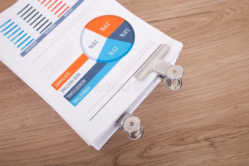 Stack Paper Business Documents Neatly Placed Table Stock Photos - Free ...