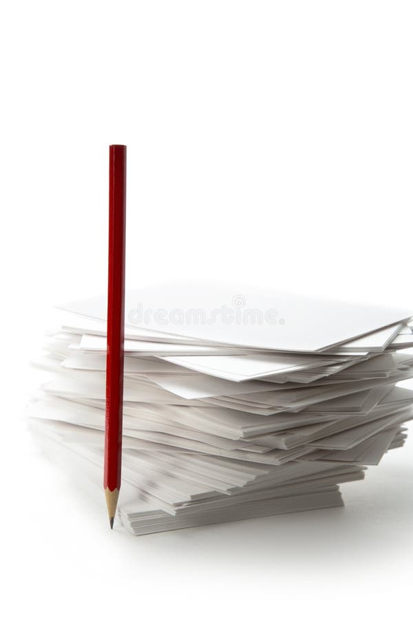 Stack of paper cards stock photo. Image of detail, card - 25312442