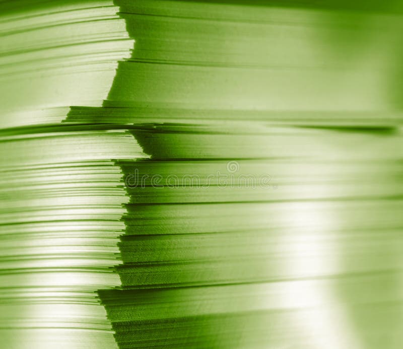 Stack of paper cards stock image. Image of business, green - 53342473