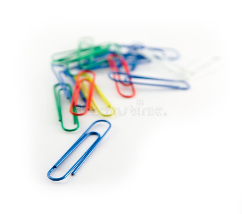 Stack of paper clips stock image. Image of isolated, curve - 13511457
