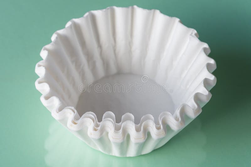 A Stack of Paper Coffee Filters Stock Image - Image of stacked, clean ...