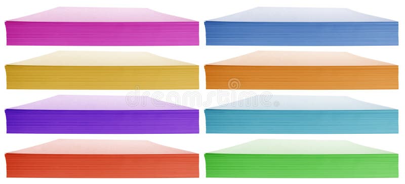 Stack of paper - colorful stock photo. Image of advertising - 67133944