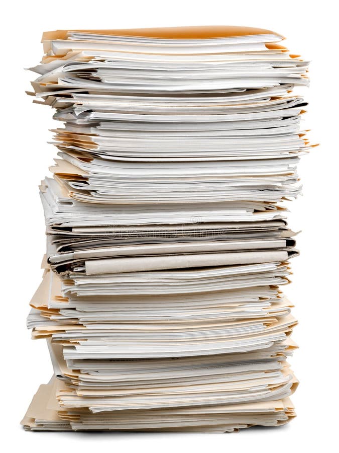 Paperwork stock image. Image of isolated, document, bureaucracy - 59990947