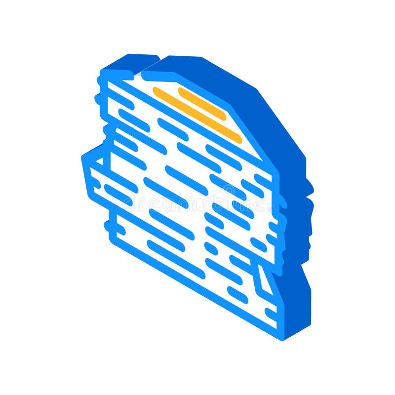 Stack Paper Document Isometric Icon Vector Illustration Stock Vector ...