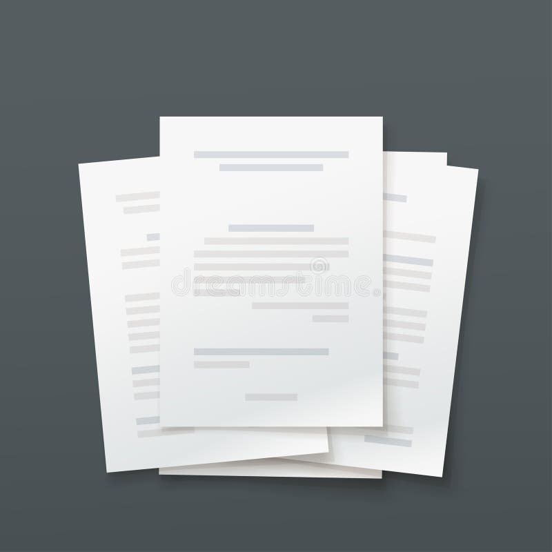 Stack Paper Documents Stock Illustrations – 8,879 Stack Paper Documents ...
