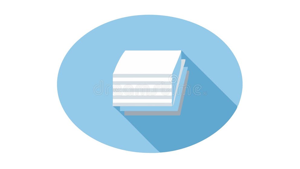 Stack of Paper Documents Office Reports Files Icon, Vector Design ...