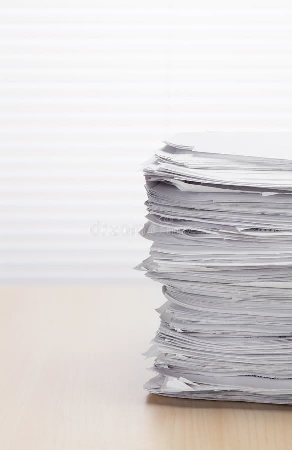 Stack of paper documents stock image. Image of organize - 69165573