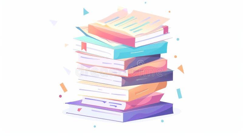 Stack of Paper and Documents. Old Retro 90s Style Information Icon ...