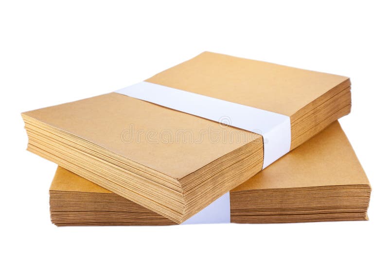 Stack Paper envelopes stock image. Image of information - 58319953