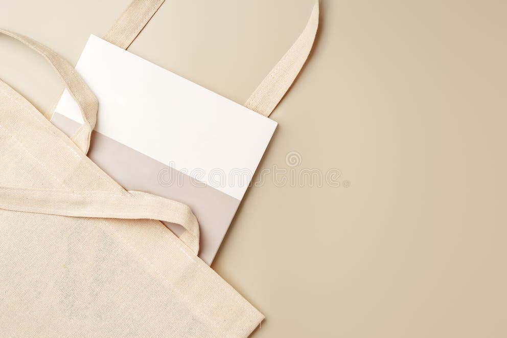 Stack of Paper and Fabric Bag, Blank Objects for Placing Your Design ...
