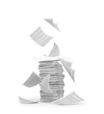 Flying Paperwork Stock Illustrations – 1,224 Flying Paperwork Stock ...