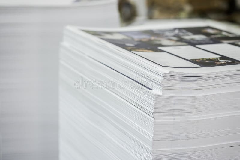 Stack of paper stock photo. Image of offset, paper, stack - 94666482