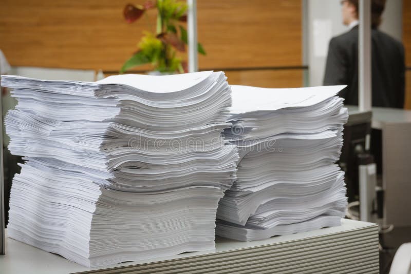Stack of paper stock photo. Image of organized, organization - 88163762