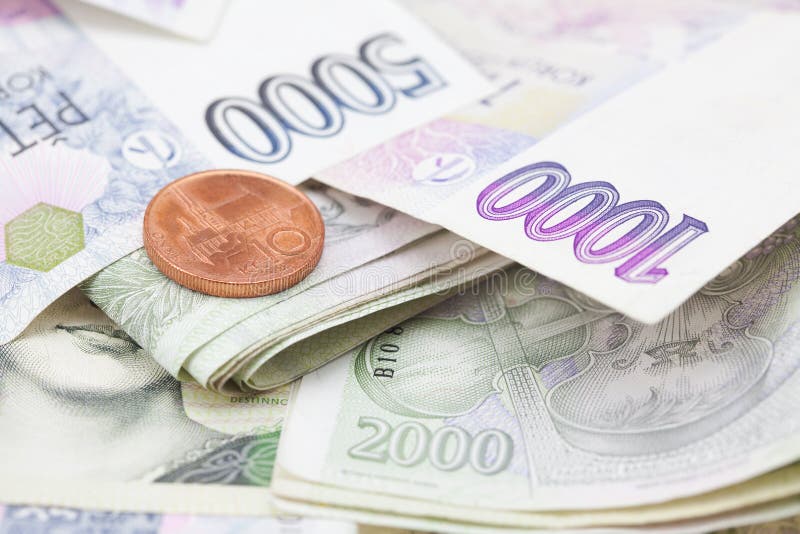 Stack of Paper Money and Coins Stock Photo - Image of paper, credit ...