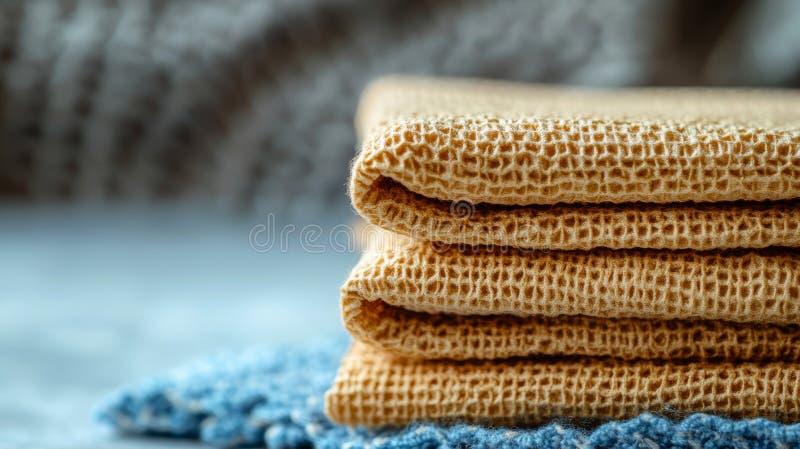 A Stack of Paper Napkins Functions As a Mockup that Provides Ample ...