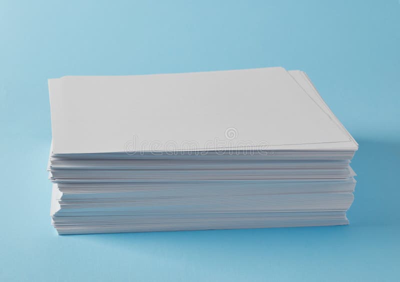 Stack of paper stock photo. Image of document, dimensional - 213008292