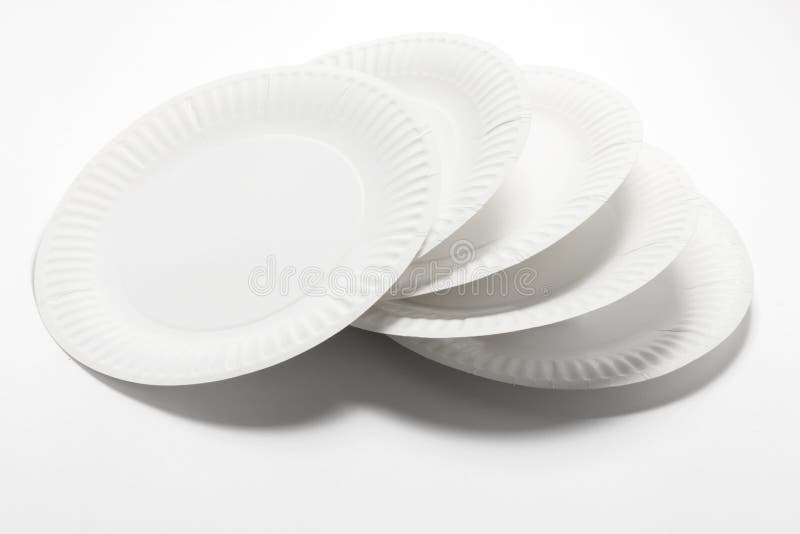 Stack of Paper Plates stock photo. Image of paper, dishes - 28661536