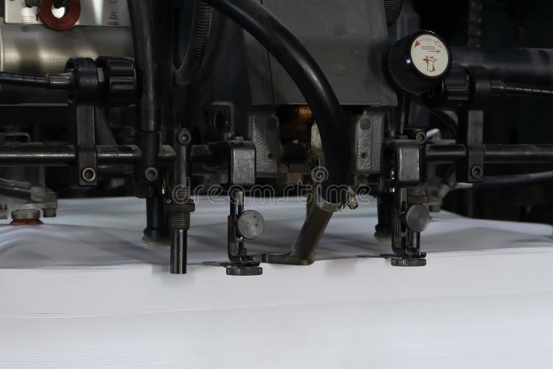 Stack of Paper. the Print Shop. Printing Press. Closeup Stock Image ...