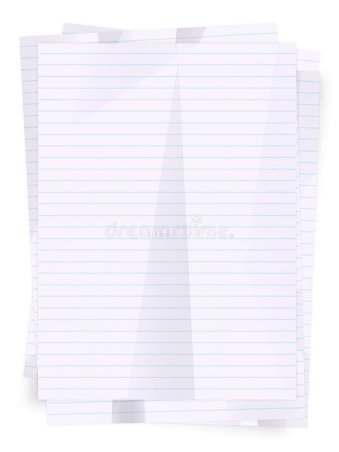 Stack of paper sheets stock illustration. Illustration of page - 15470054