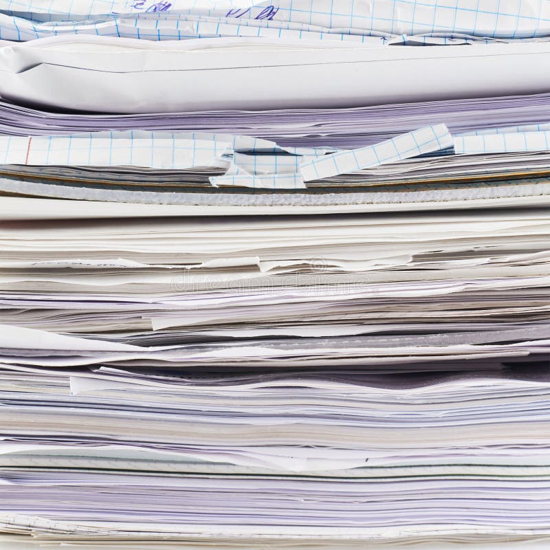 Stack of papers stock photo. Image of stacked, letters - 16096040