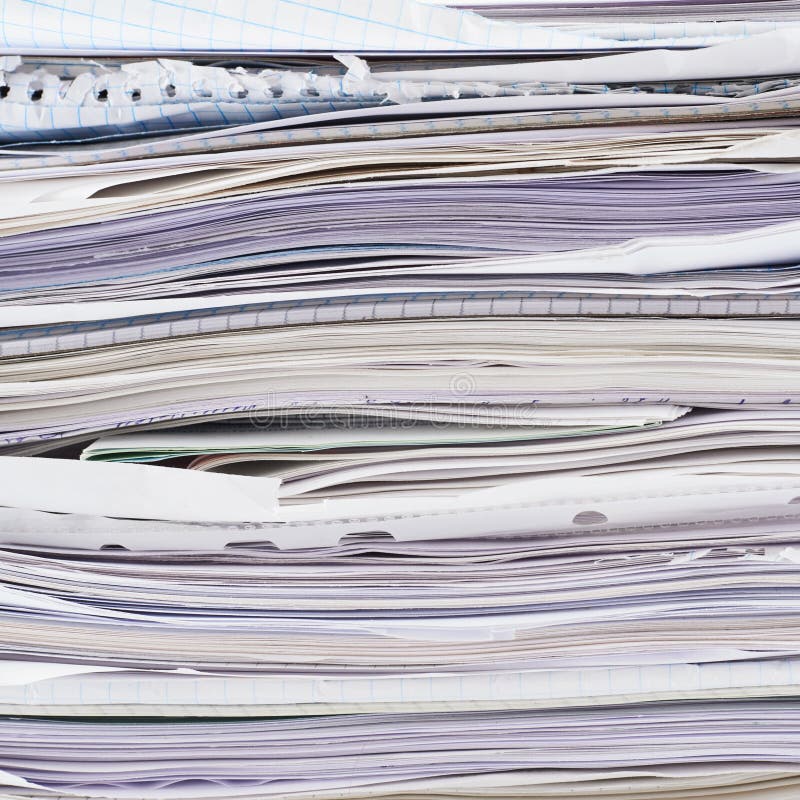 Stack of paper sheets stock image. Image of contract - 45407443
