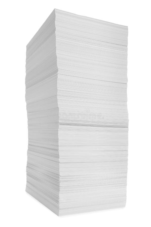 Stack of Paper Sheets on Wooden Table. Space for Text Stock Image ...