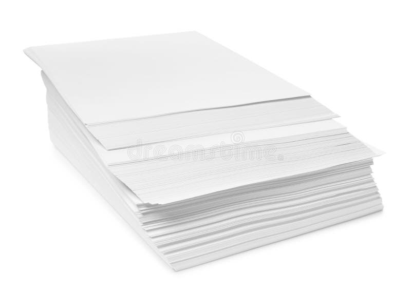 Stack of Paper Sheets Isolated on White Stock Image - Image of document ... Stack of Paper Sheets Isolated on White Stock Image - Image of document ...