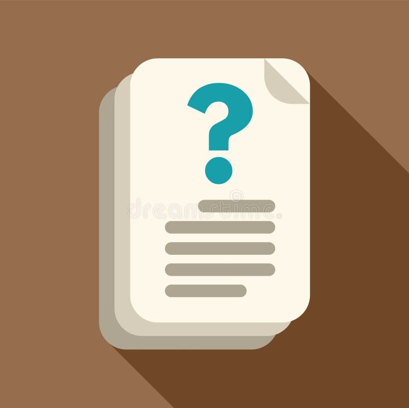 Stack of Paper Sheets with Question Mark, Faq Concept Stock ...