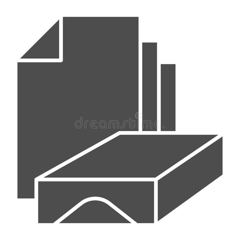 Stack of Paper Thin Line Icon. Files Vector Illustration Isolated on ...