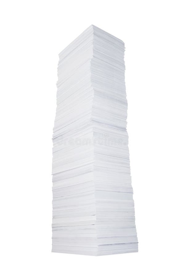 Stack of paper stock image. Image of paperwork, heap - 35292803