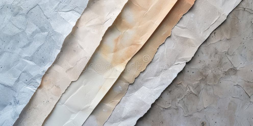 A Stack of Paper with a Variety of Textures and Colors Stock ...