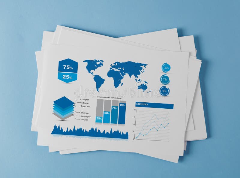 Stack of Paper View from Above Stock Image - Image of clean, paper ...