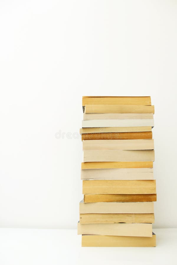 Stack of Old Paperback Books Stock Photo - Image of dirty, book: 17155778