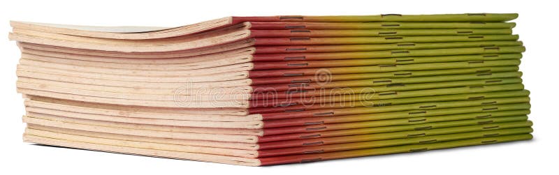 Stack of Paperback Books Isolated Stock Photo - Image of books, read ...