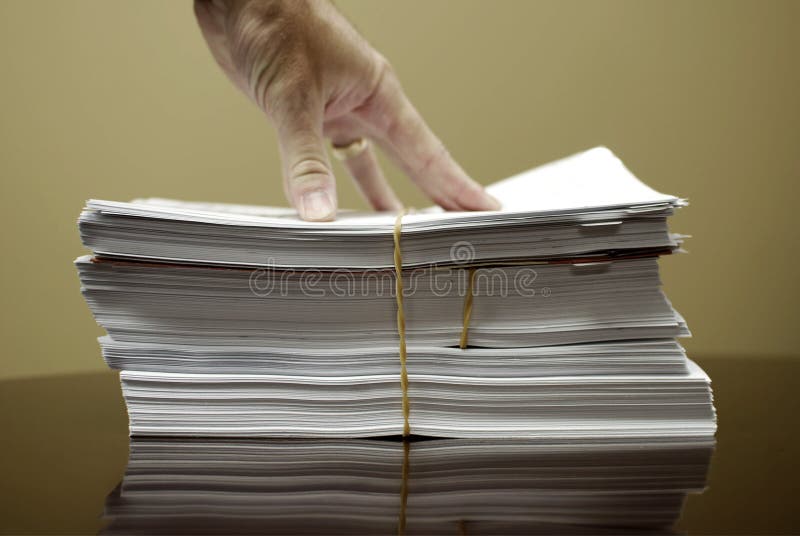 Stack of Papers stock image. Image of file, document - 11205975