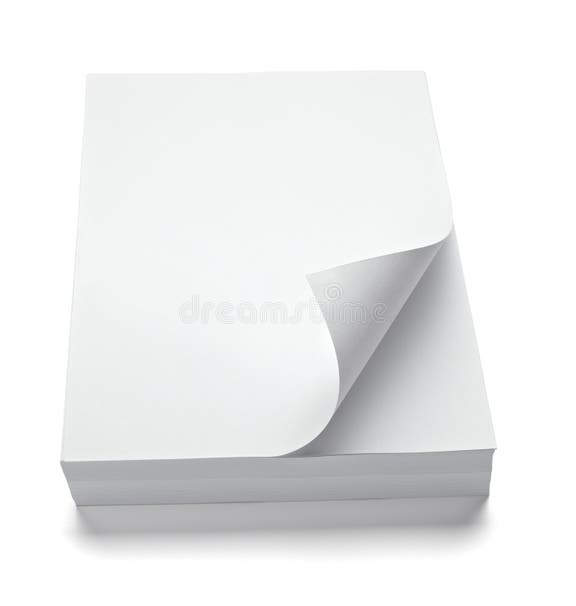 Stack of papers stock image. Image of bend, desk, border - 21064739