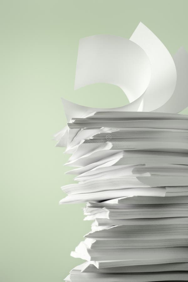 Stack of Papers stock photo. Image of plain, environment - 109200442