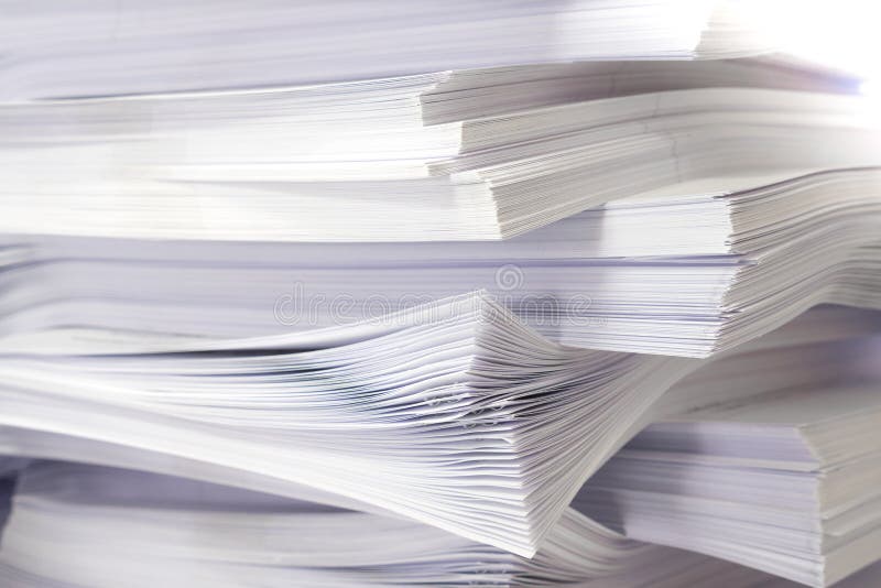 Stack of papers stock photo. Image of paper, close, page - 95177416