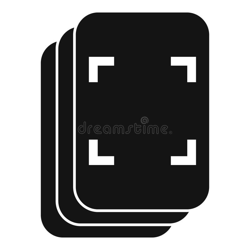 Stack of Papers with Crop Marks Icon Showing Editing Stock Vector ...