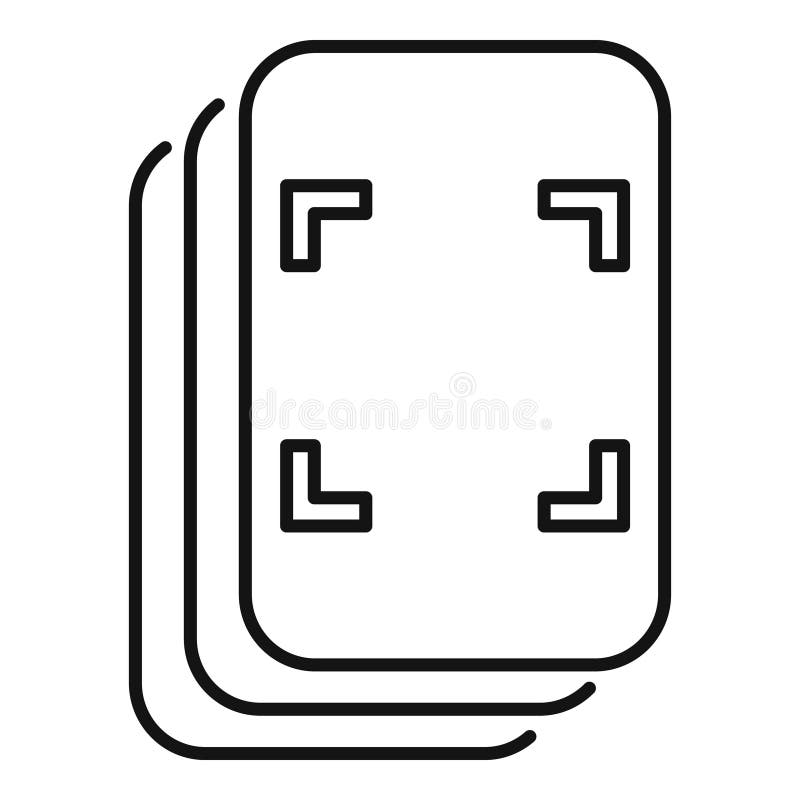 Stack of Papers with Crop Marks for Printing, Cutting, and Publishing ...