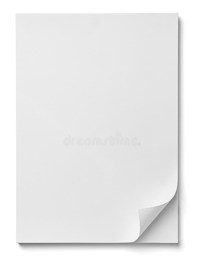 Stack of Papers with Curl Documents Office Business Stock Image - Image ...