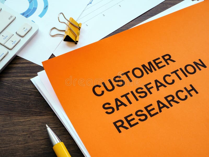 Stack of Papers with Customer Satisfaction Research. Stock Image ...