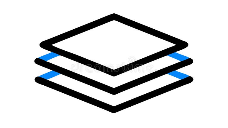 Stack of Papers Documents Layers Icon, Vector Design Generative AI Stock Vector - Illustration ...