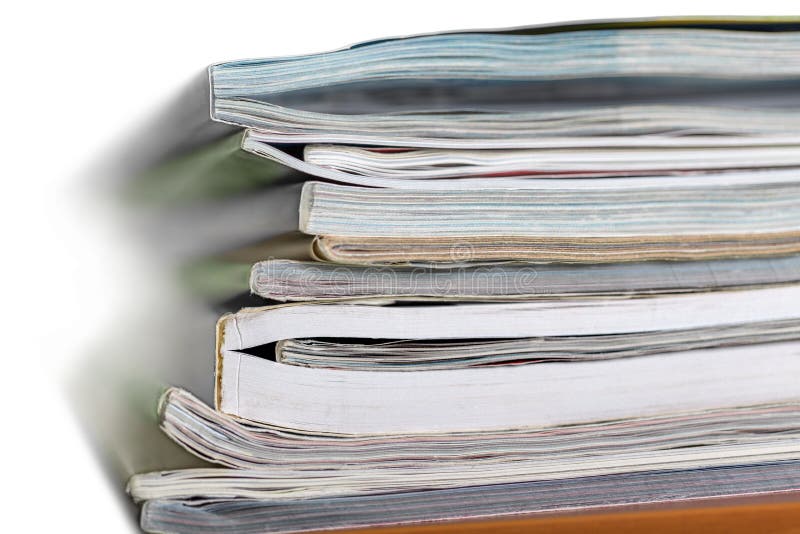Stack of Papers and Magazines Stock Image - Image of articles ...