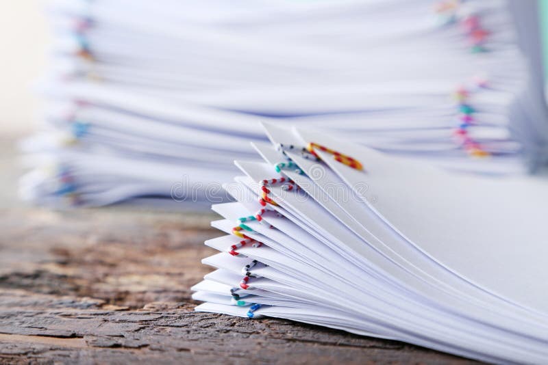 Stack of papers stock photo. Image of files, close, binder - 2033582